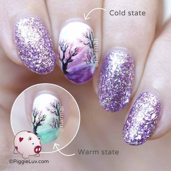 15 Color Changing Nail Inspirations - Cool Nail Art Designs 2022 - Her ...