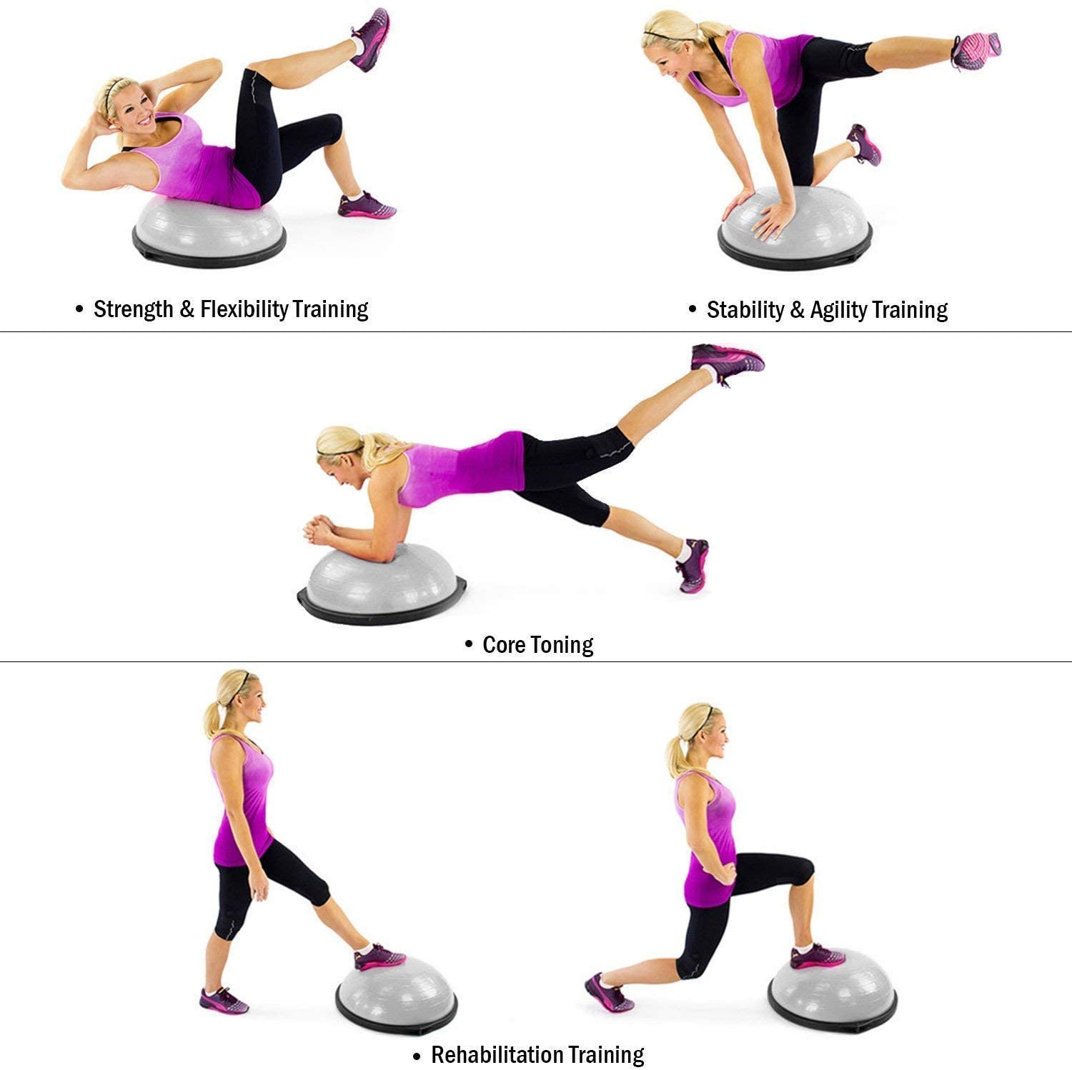 10 Best Bosu Balls (Balance Trainer) 2021 – Exercise For Weight Loss ...