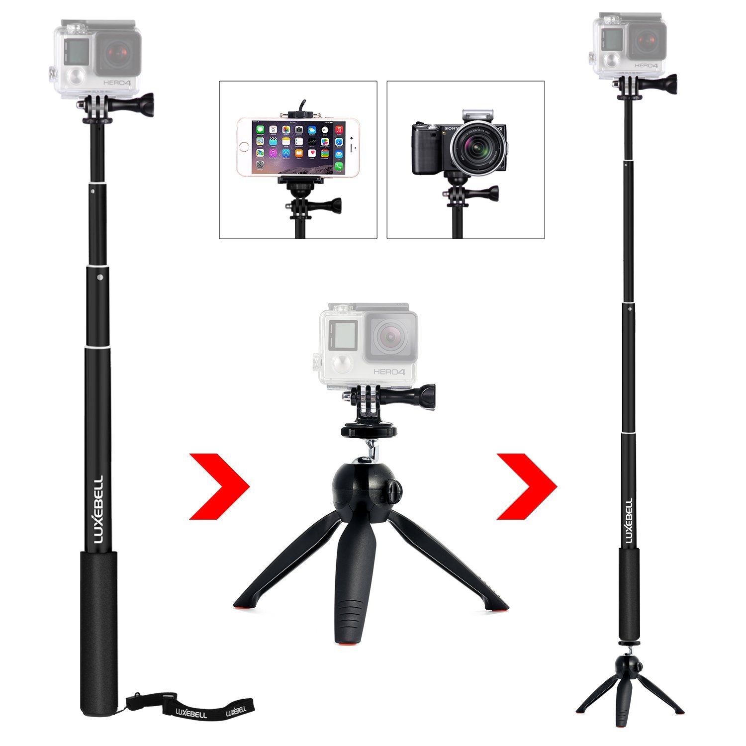 10 Best GoPro Selfie Sticks 2024 - waterproof with button, lightweight ...