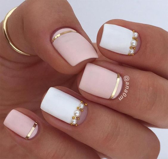40 Stunning Manicure Ideas For Short Nails 2019 Short Gel Nail Arts